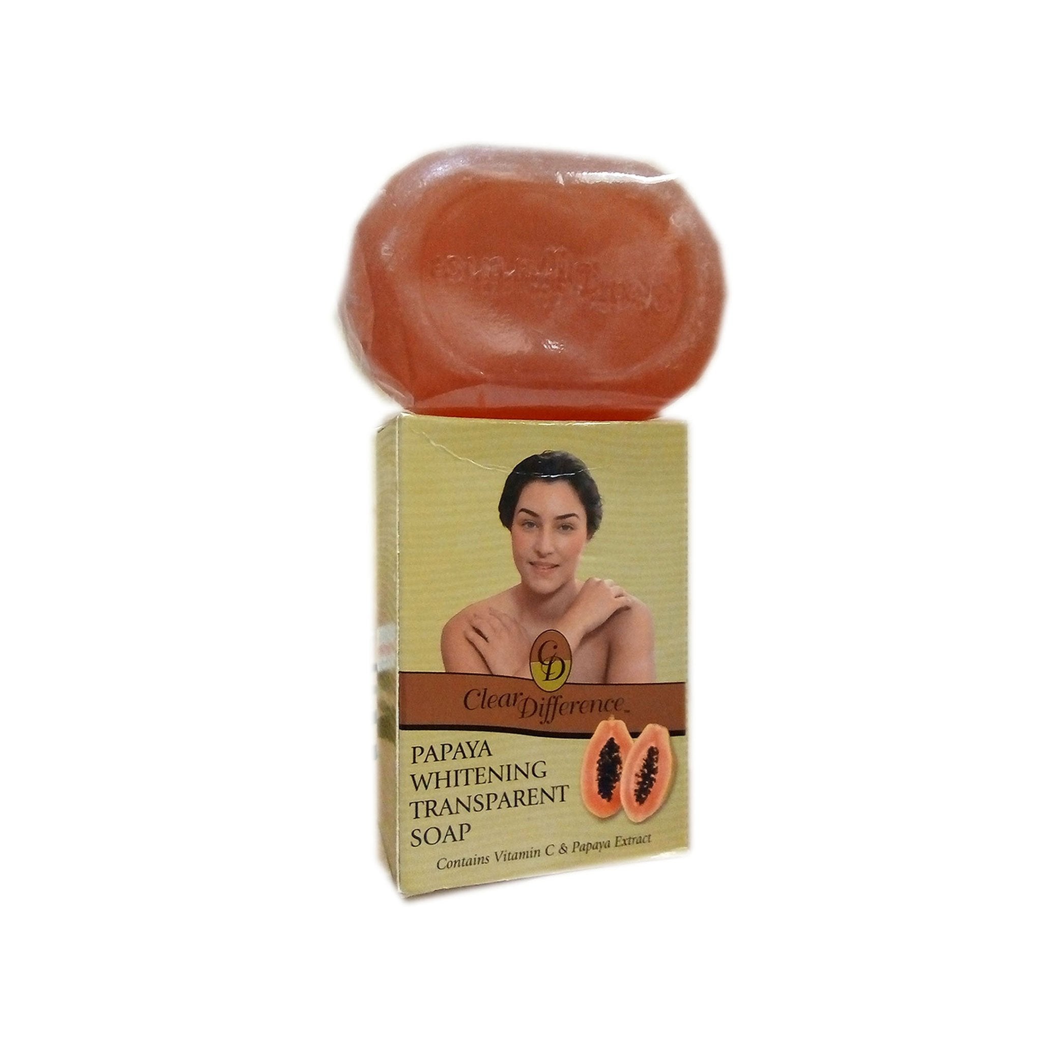 Clear Difference Papaya Whitening Transparent Soap – sbbeautyplug